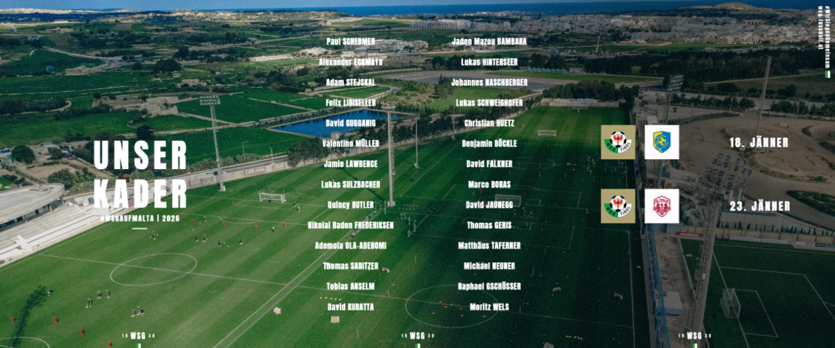 WSG-Tross nimmt Trainingslager auf Malta in Angriff